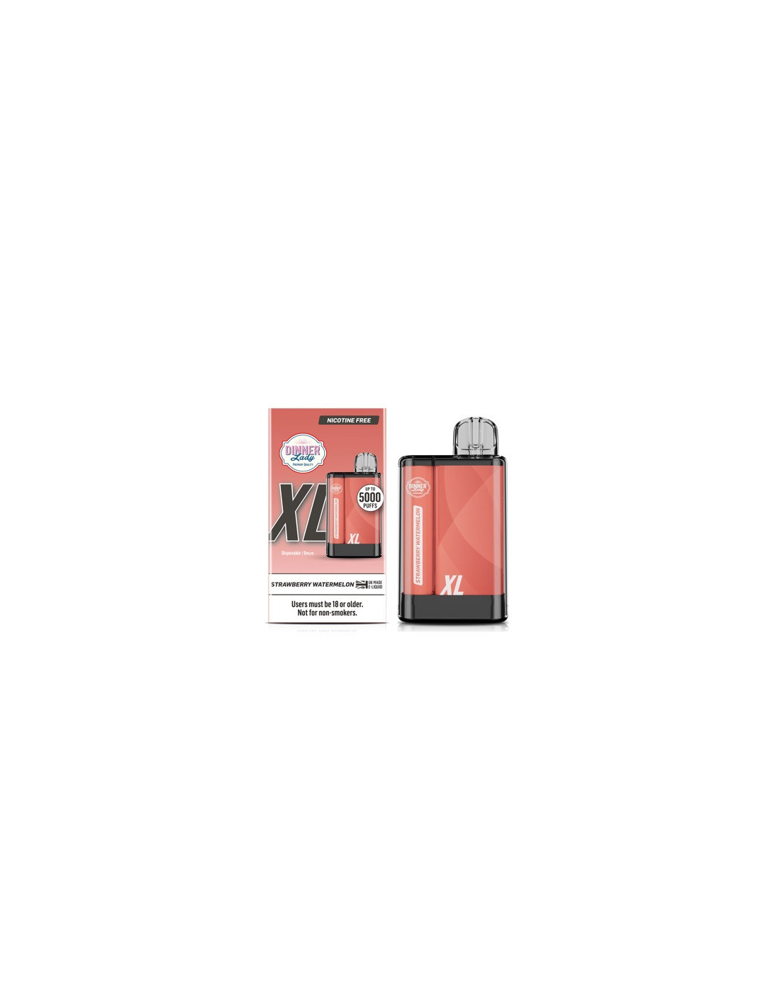 Dinner Lady Vepe Pen Xl 0% Nic 5000 Puff Strawberry Watermelon | TBR ...
